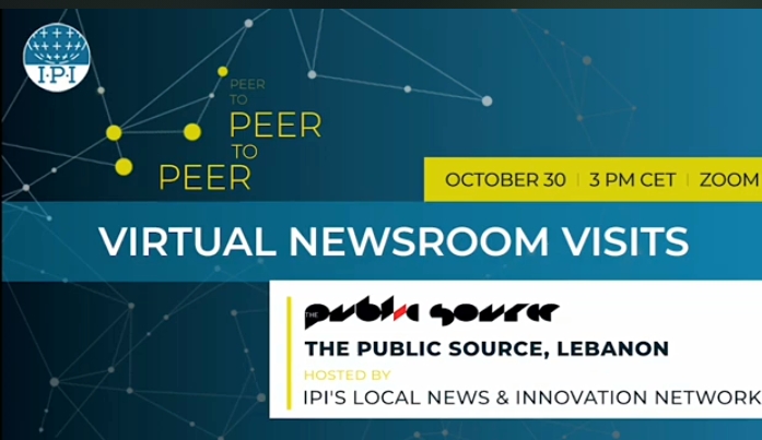 Virtual newsroom visit to The Public Source, Lebanon — Rajawalisiber.com